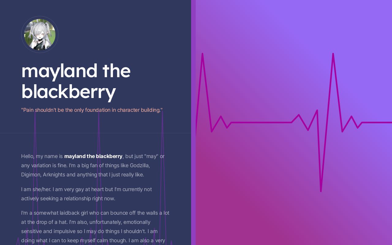 may's personal introduction